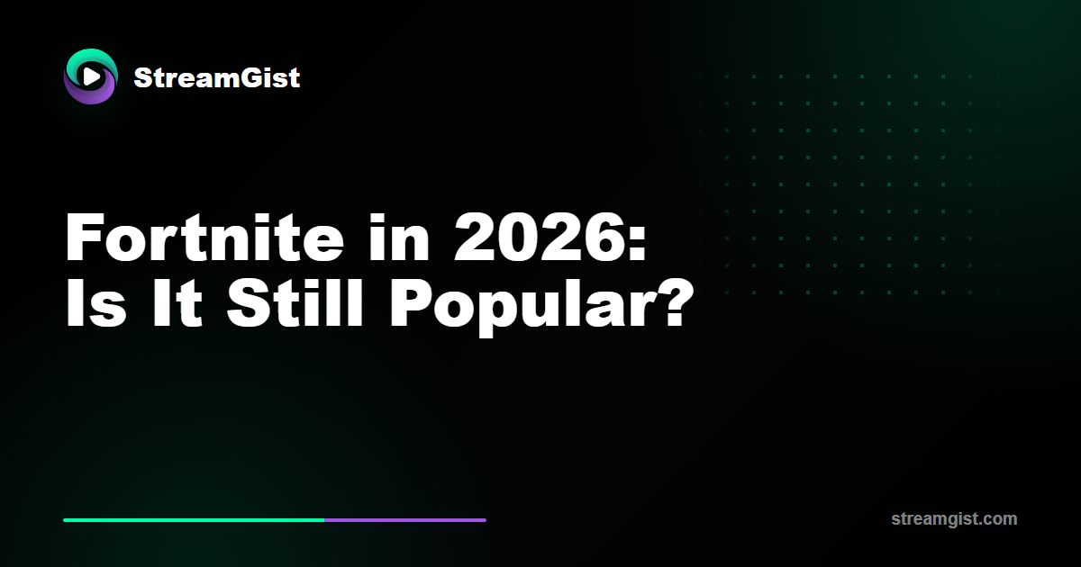 Fortnite in 2026: Is It Still Popular? Twitch, Streamers, Community ...